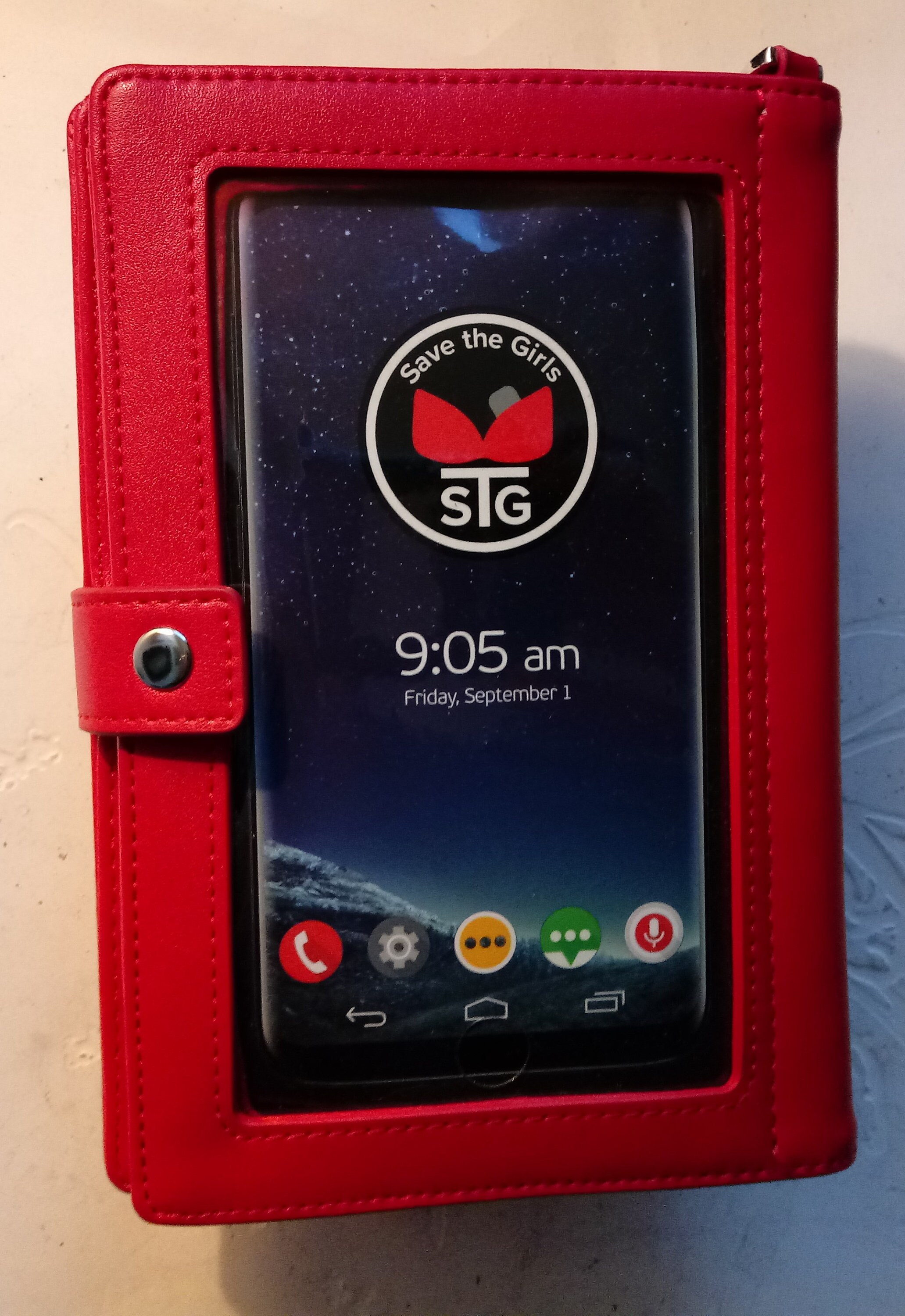 New With Tags Red in Color Save the Girls (STG) Crossbody Cell Phone ...