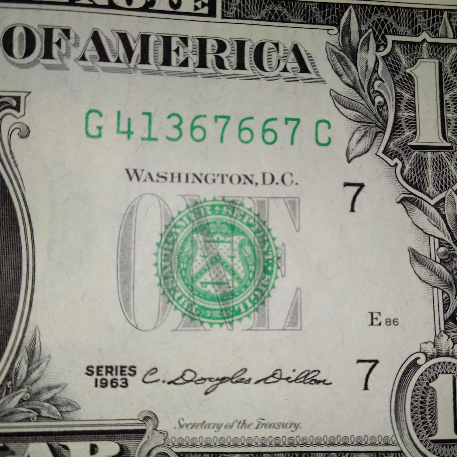 The 1963 One Dollar Federal Reserve Note in Crisp MINT Condition. - Etsy