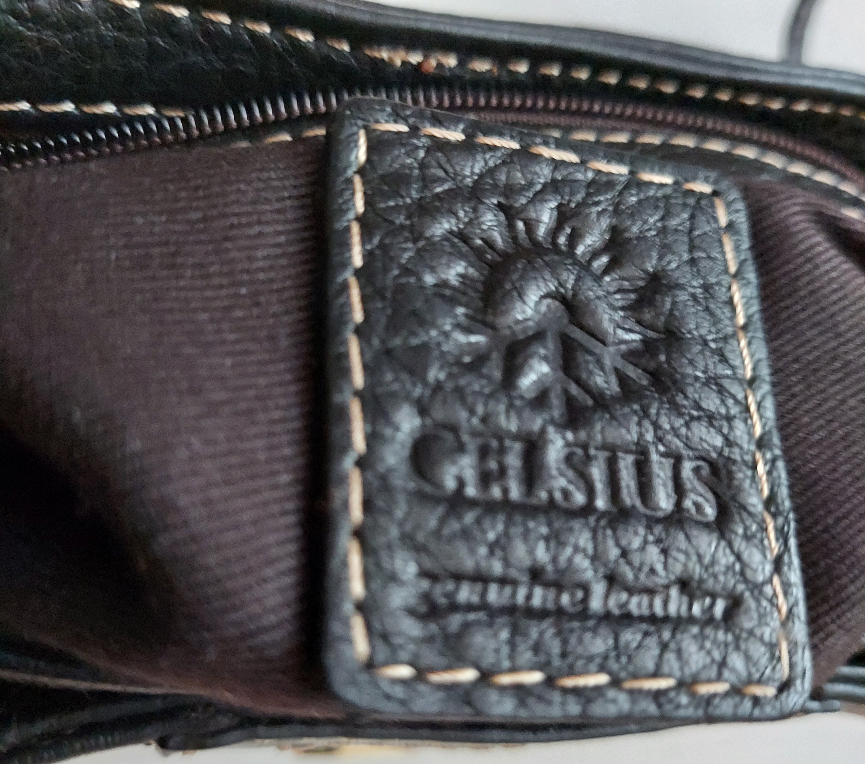 Pre-owned CELSIUS Black High Quality Super Soft Genuine Leather ...