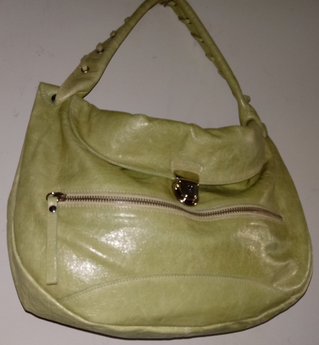 Vintage NEW Minelli Turquoise Color Super Soft Leather Hobo Handbag - Etsy