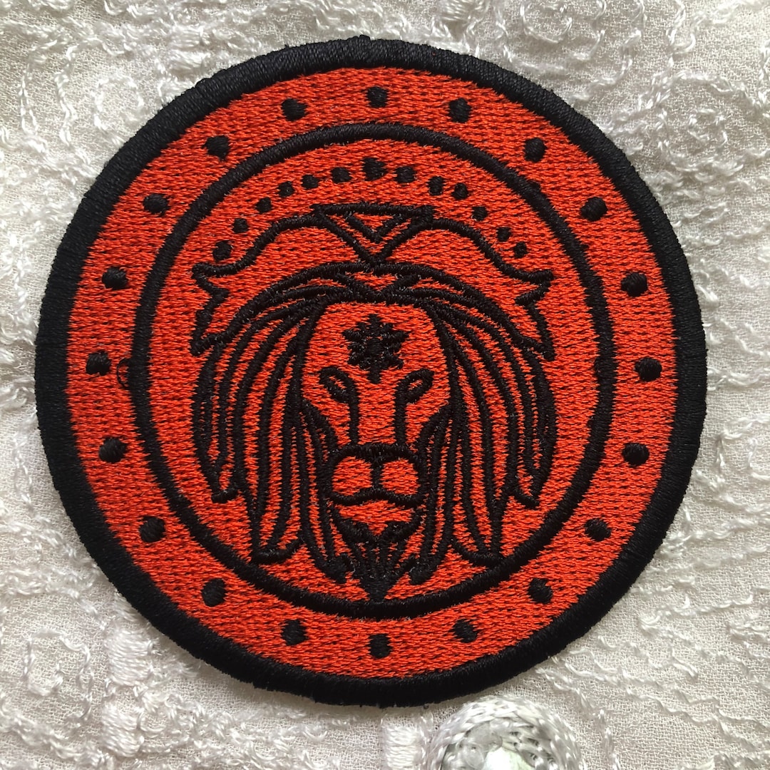 Embroidered Leo Patch by the Piequarius/kaliandra Sakellaridis - Etsy