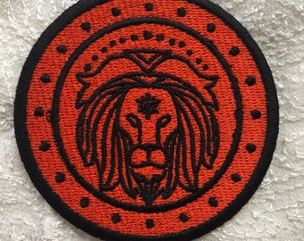 Embroidered Leo Pin - Etsy