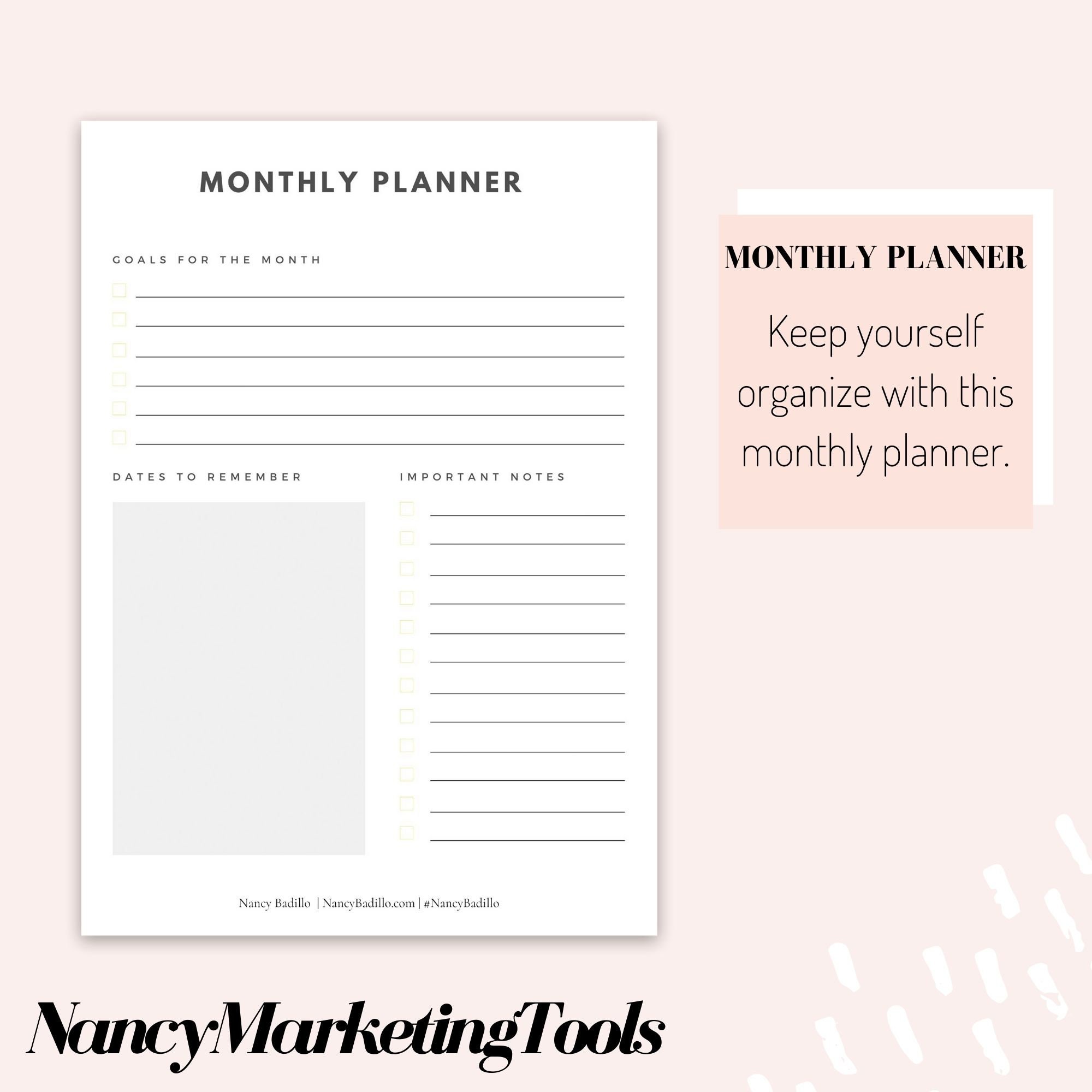 Etsy Digital Planner Can Be Use Monthly Planner 2021 Monthly - Etsy