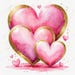 16 Cute Heart Clipart | Valentine’s Day Designs | Digital Watercolor ...