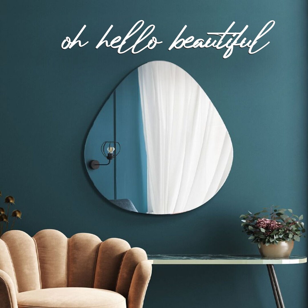 Oh Hello Beautiful 3D Sign Made From Wood or Acrylic Scandinavian ...