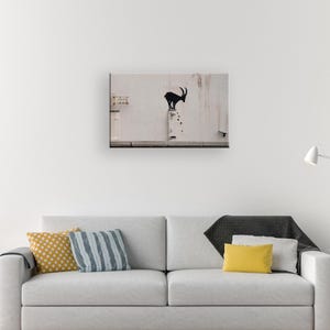 Banksy Black Goat Canvas Security Camera Goat Famous Wall Art Print ...