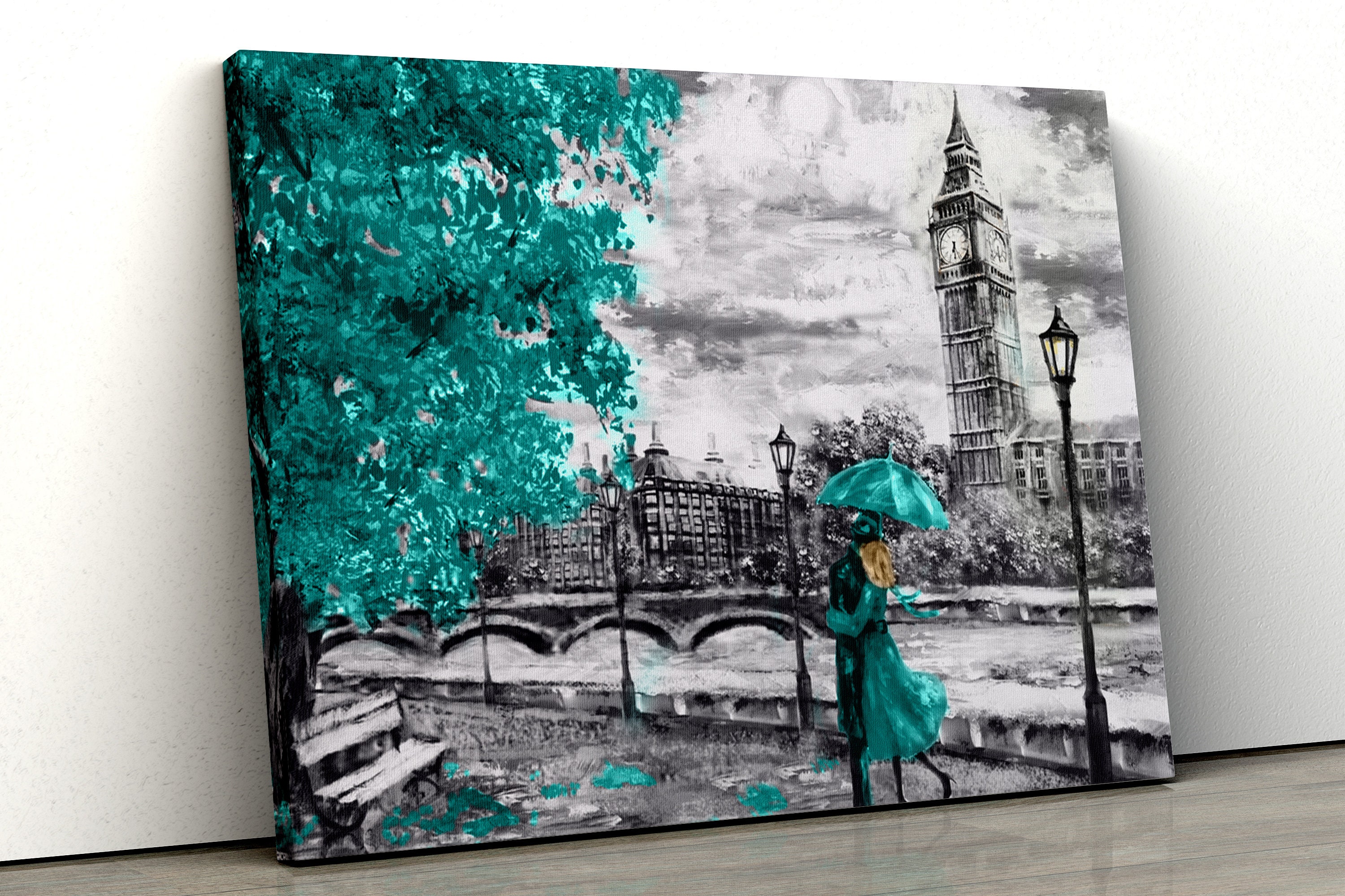 Teal artwork store