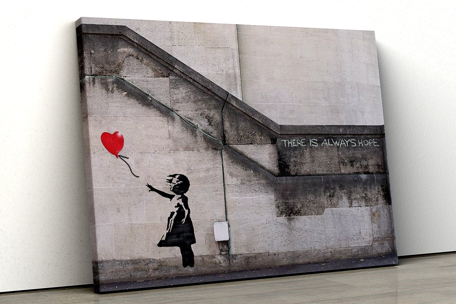 Banksy Graffiti Girl With Balloon - There is Always Hope Canvas Famous ...
