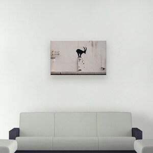 Banksy Black Goat Canvas Security Camera Goat Famous Wall Art Print ...