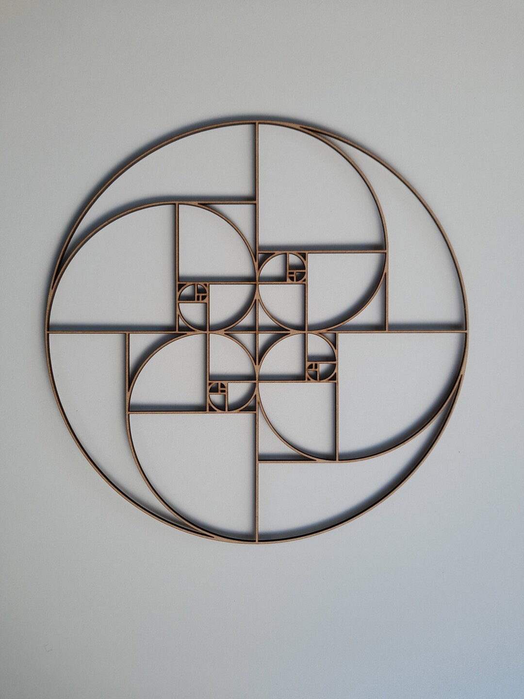 Golden Ratio 3D Sign Made in Either Wood or Acrylic, Spiral, Phi, Print ...