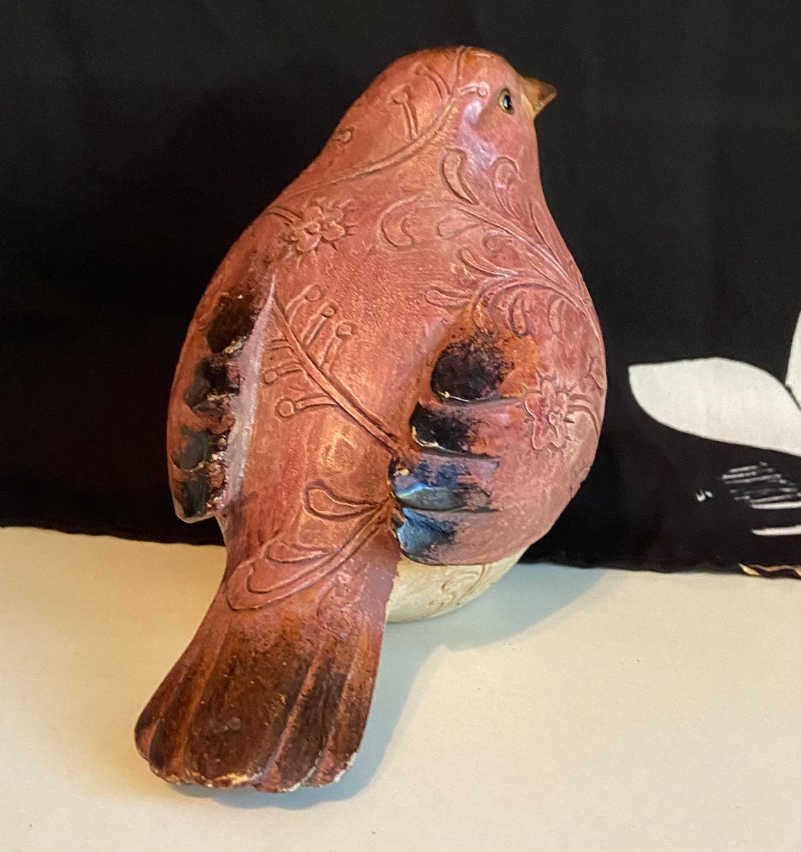 Lovely Vintage Carved Resin Bird | Etsy