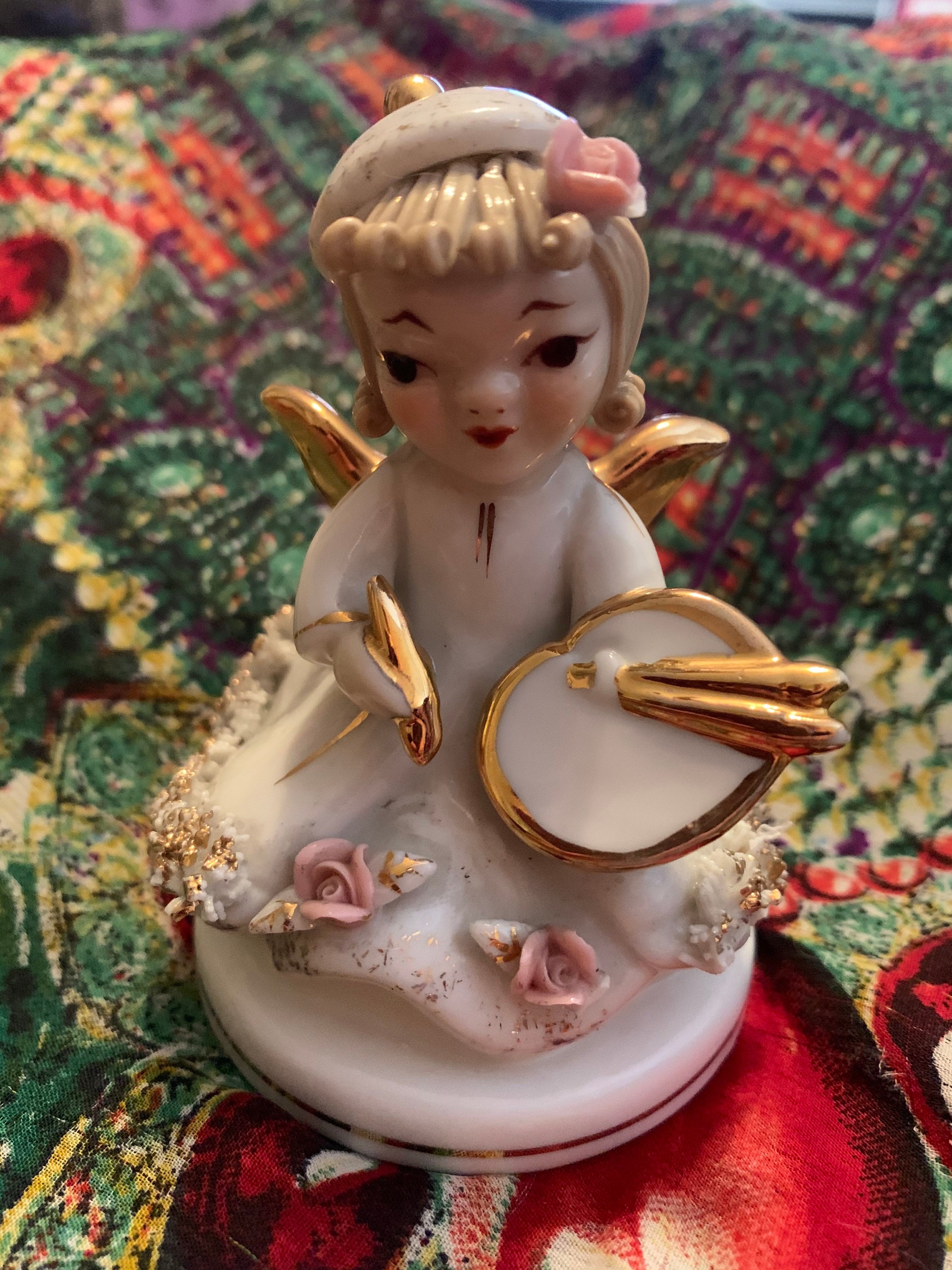 Small Lefton Porcelain Little Angel | Etsy