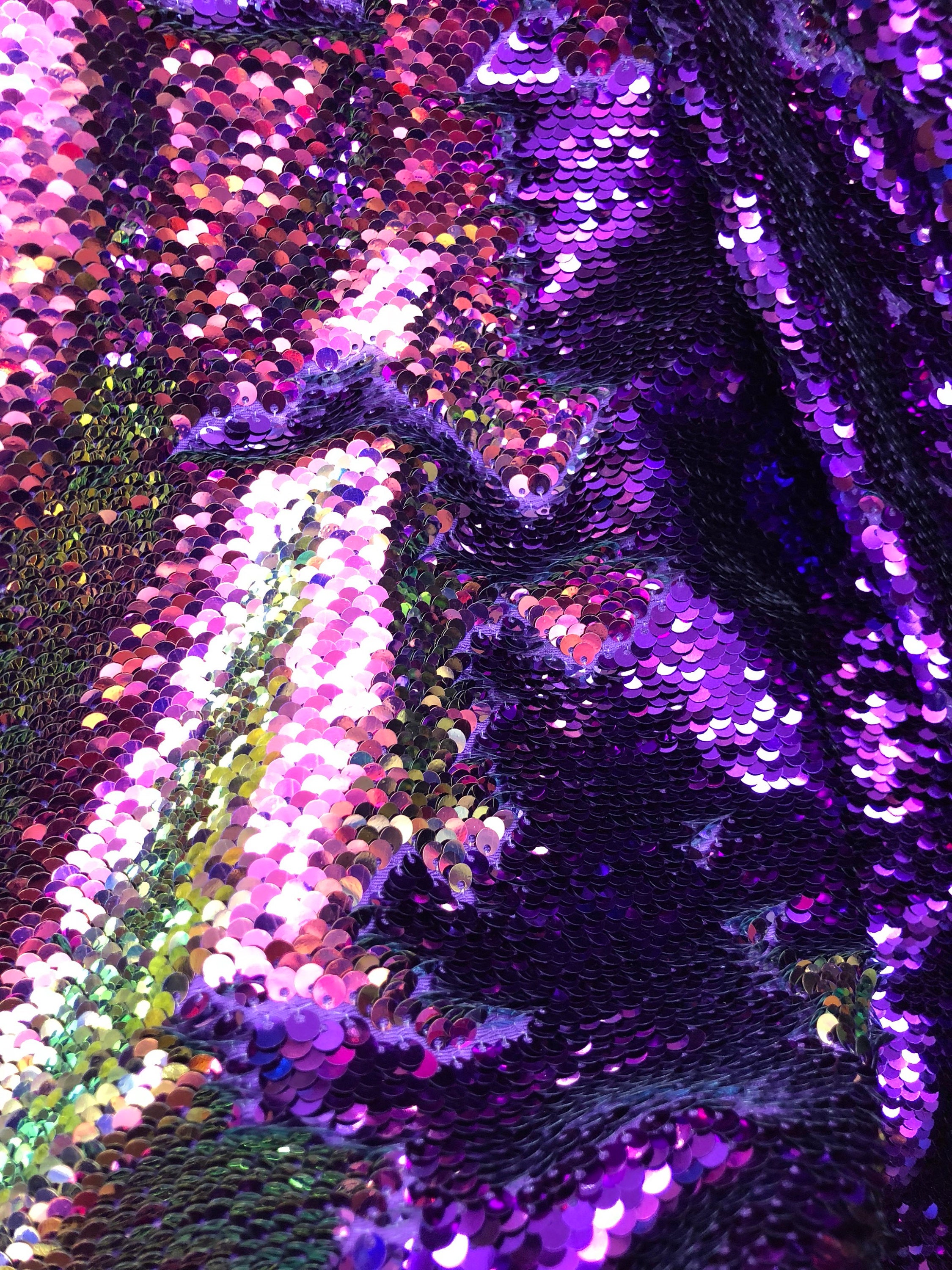 Flip sequins Purple Iridescent / Shiny Purple 5mm Sequins Sold | Etsy