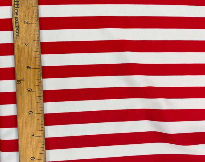 Red White Striped Fabric Riley Blake C555-red 1/4 Inch - Etsy
