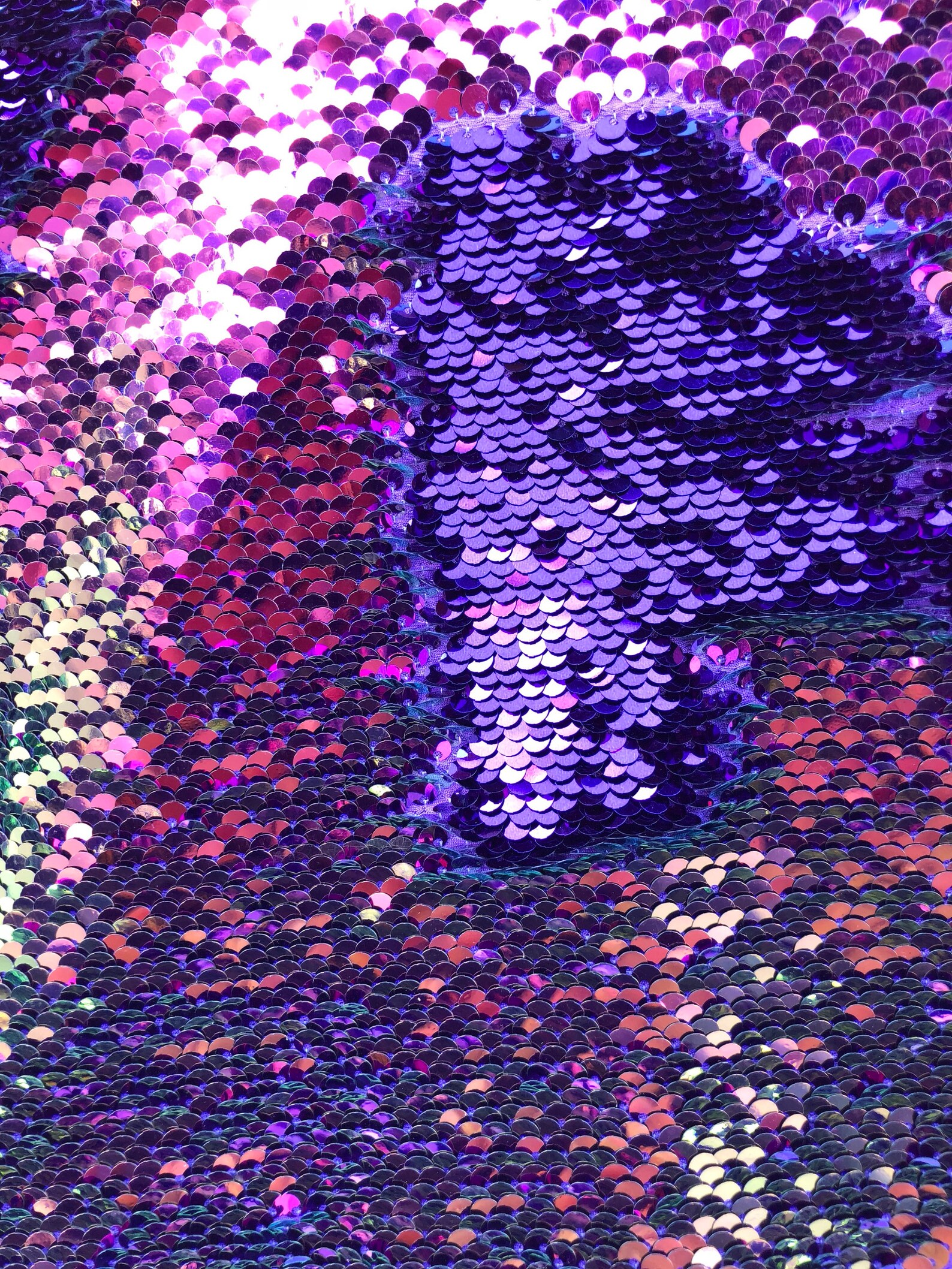 Flip Sequins Purple Iridescent / Shiny Purple 5mm Sequins Sold | Etsy