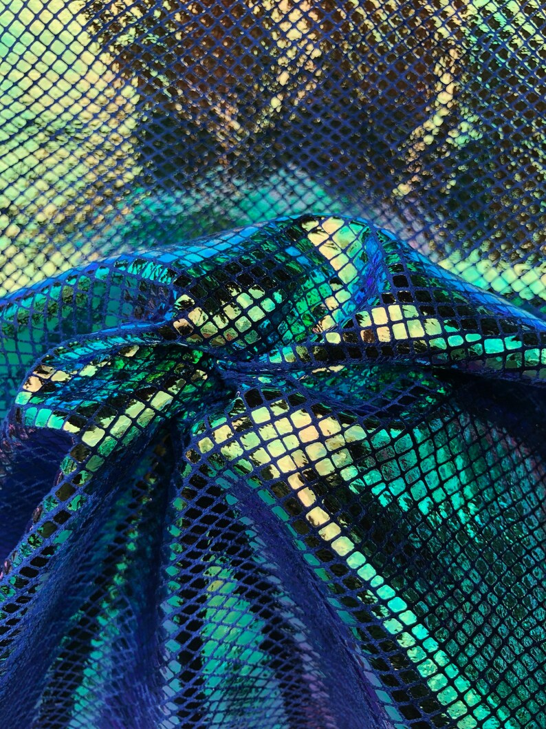 Multiple Colors of Iridescent Metallic Snake Print on Velvet - Etsy