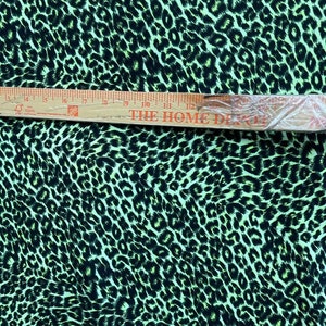 Neon Lime - Cheetah Print Spandex Fabric Sold by Yard -brushed Print - Etsy
