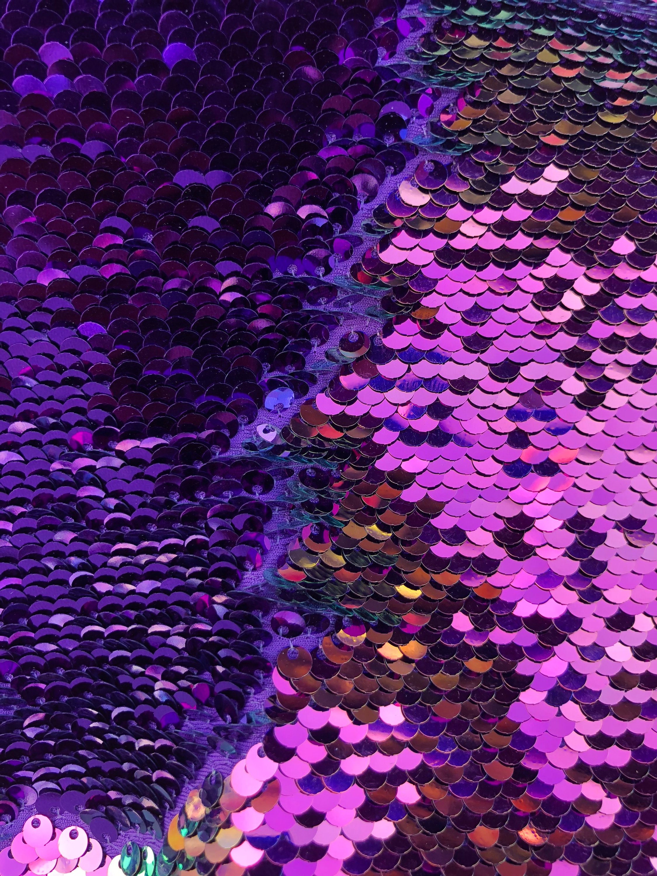 Flip sequins Purple Iridescent / Shiny Purple 5mm Sequins Sold | Etsy