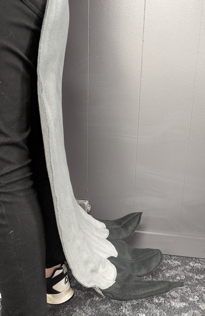 Stolas Cosplay Tail Long Grey Bird Costume Tail Stolas Helluva Boss ...