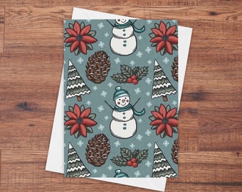 Pine Cone Note Cards Stationery Set of 10 Cards With Matching - Etsy