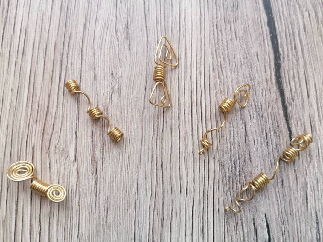 Wire Loc Beads- Beads for Locs- Available in Gold, Silver, Rose Gold ...