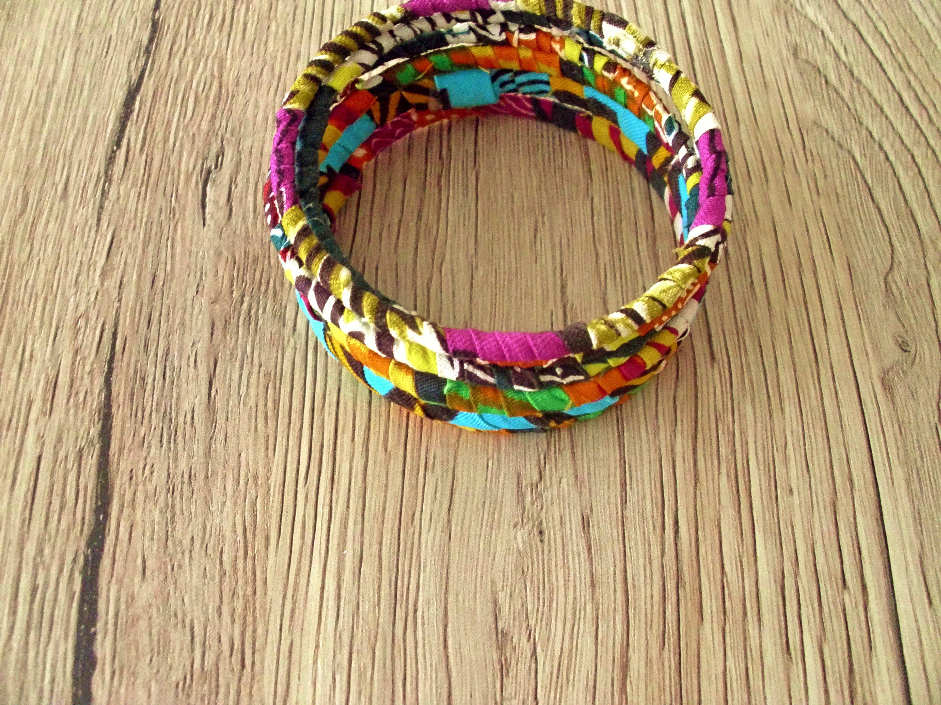 Ankara Fabric Stack Bangles Fabric Wrapped Bangles African - Etsy UK