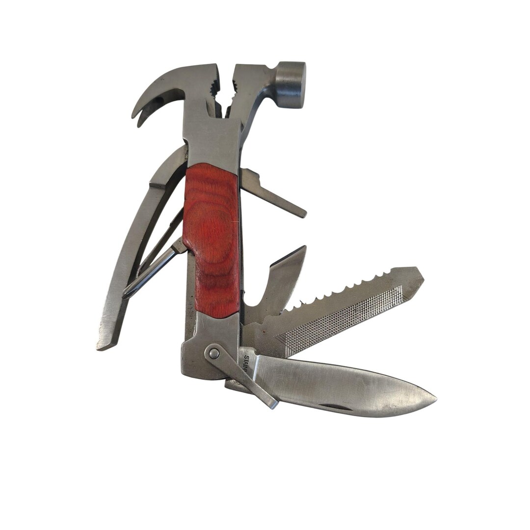 Vintage Sheffield 5.5" Multi Tool Hammer Pocket Knife Screw Drivers ...