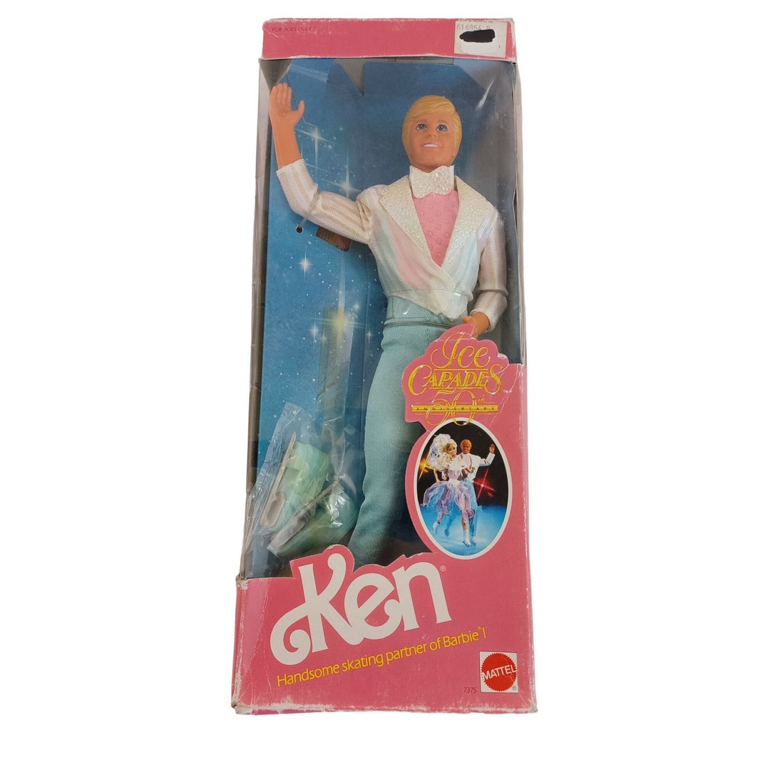 1989 NIB Ice Capades Ken Barbie #7375 ~ 11.5" Theme Fashion Doll Mattel ...