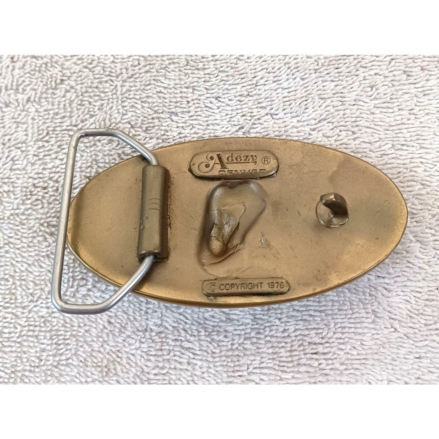 Vintage 1976 Bighorn Sheep Ram Bronze Belt Buckle Oval 3.5" X 2 Adezy ...
