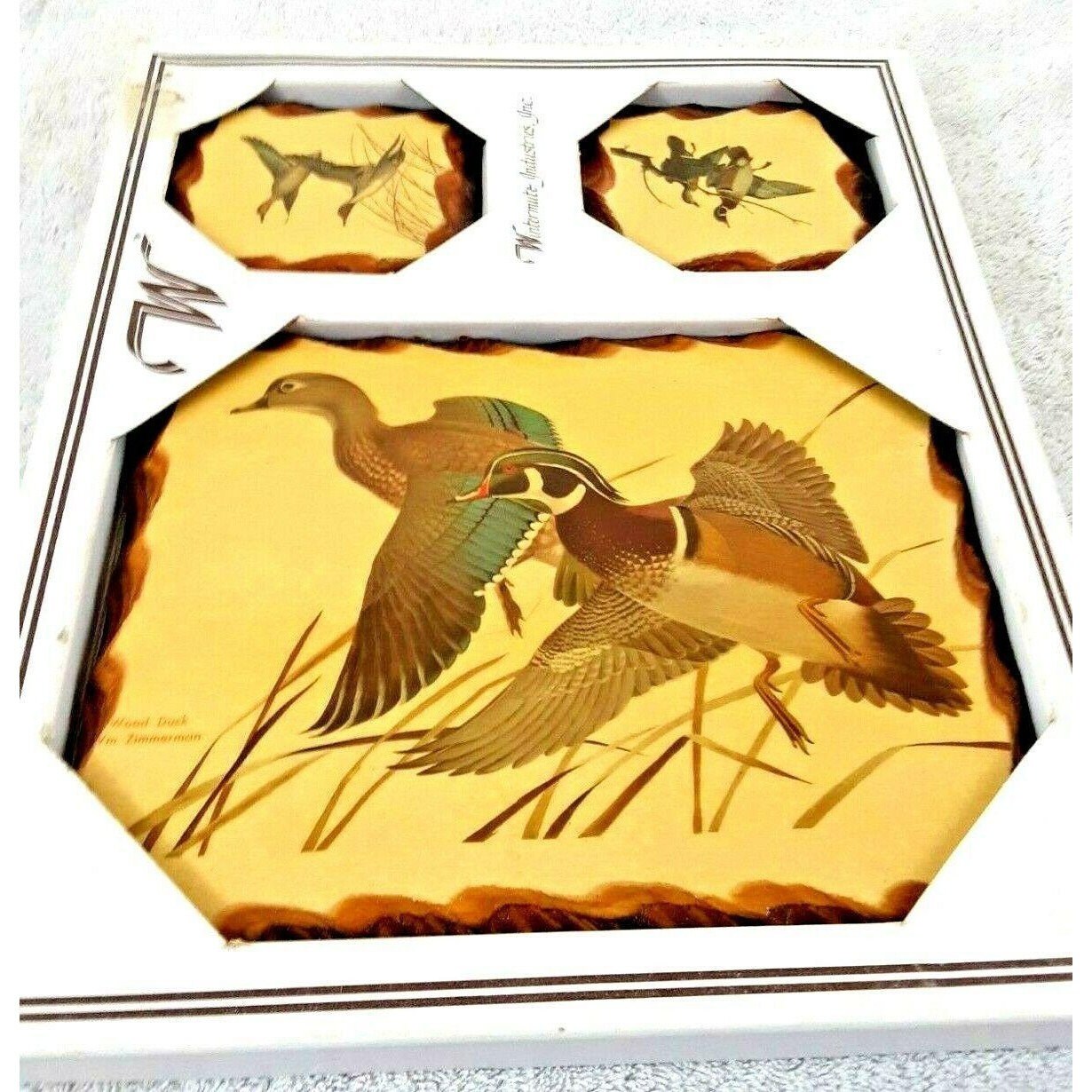 NIB ~ New Wood Ducks Plaques Signed Set of 3 Wintermute Ind Gift ...