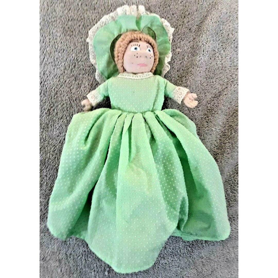 Vintage 1970's Hand Made 2 in 1 Flip Doll 10" Happy Sad Face Sewn Cloth ...