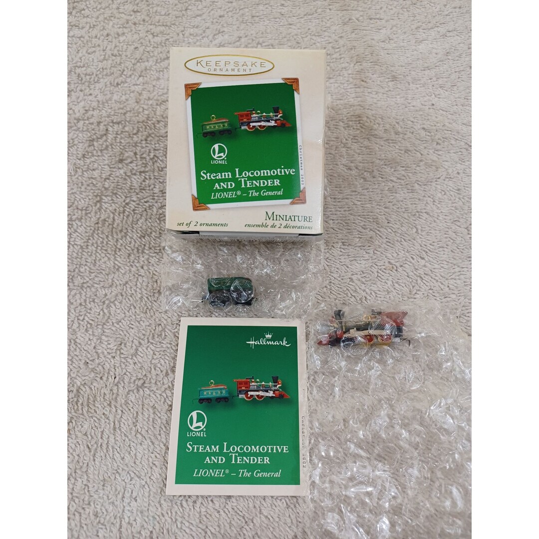 Set of 2 NIB New 1.5" Mini the General Locomotive Tender Train ...