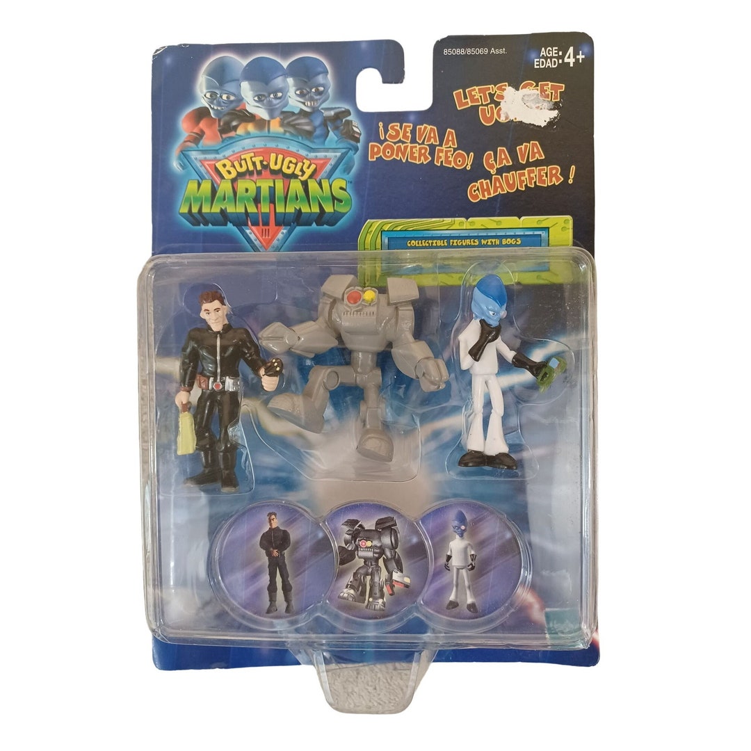 2001 NIB New Butt Ugly Martians Action Figures W/ Bogs Hasbro Collectible - Etsy