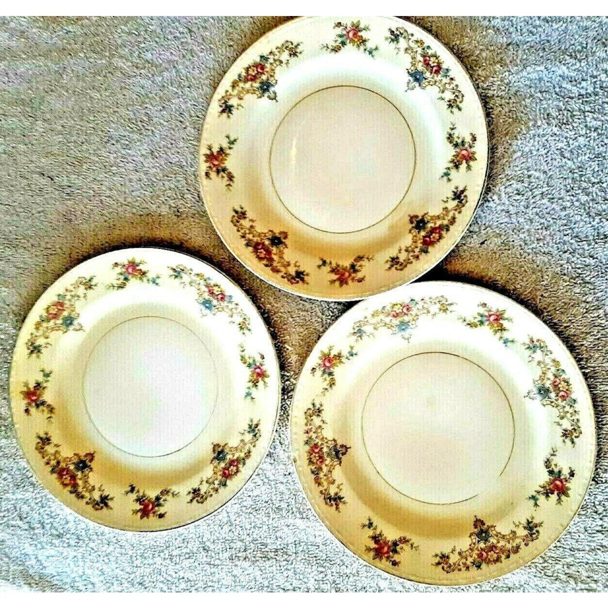 Vintage~ HOMER LAUGHLIN ~ Eggshell Georgian USA ~ Lot of 3 Salad 8 ...