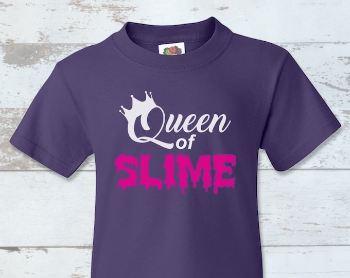 Queen of Slime T-shirt for Girls, Slime Maker Tshirt for Kids - Etsy