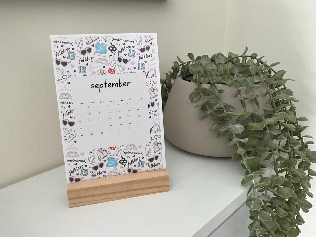 Taylor Swift Inspired Desk Calendar Desk Calendar Taylor Swift Swifties ...