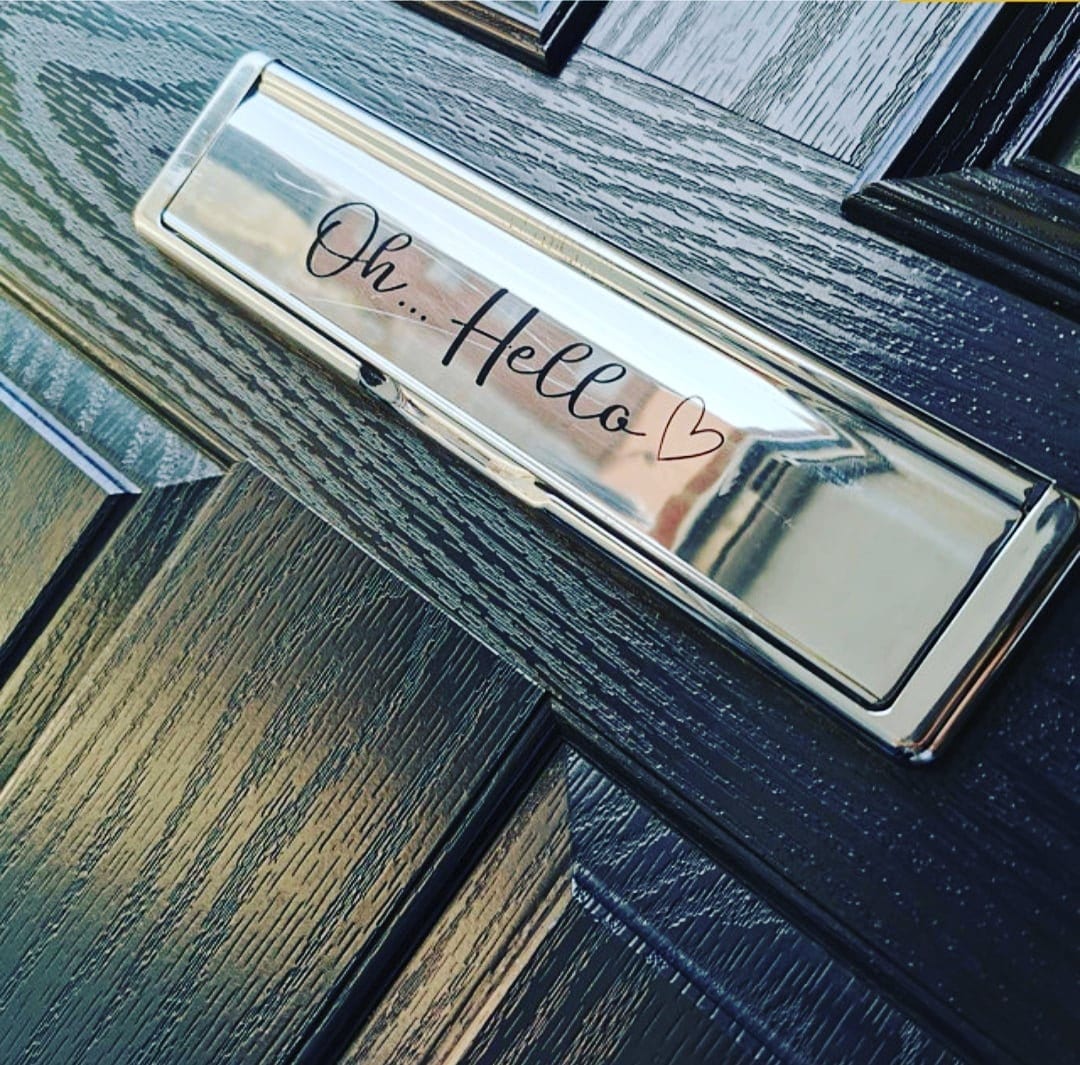 Letterbox Stickers, Letterbox, Vinyl Decal, Decal Sticker, Oh..hello ...