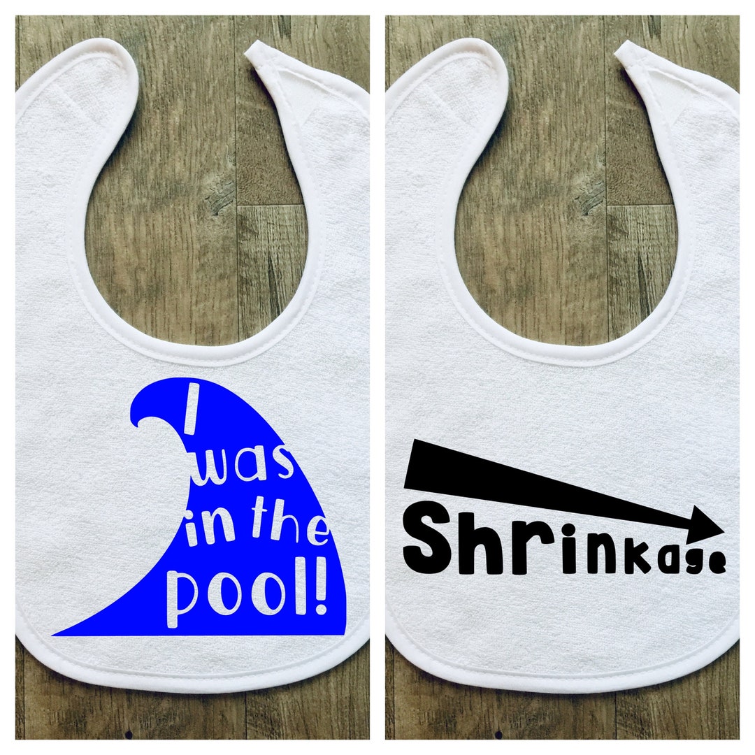 I Was in the Pool Shrinkage 2 Pack of Baby Bibs Seinfeld George ...