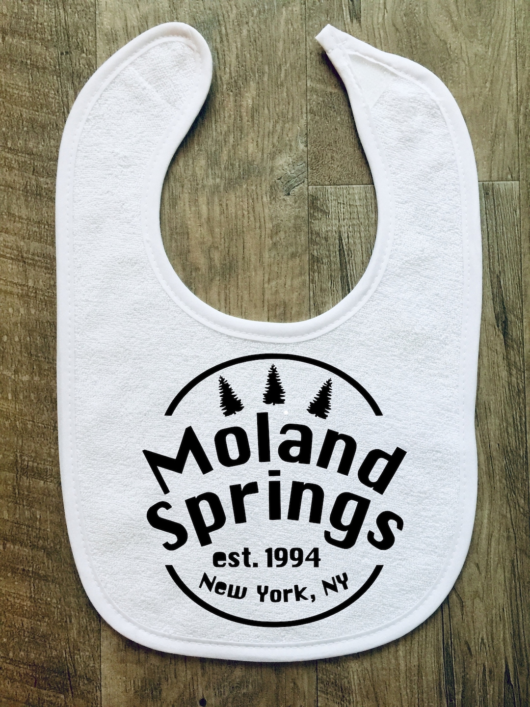 Moland Springs Water - Baby Bib - Seinfeld - Mr. Pitt - Customized ...