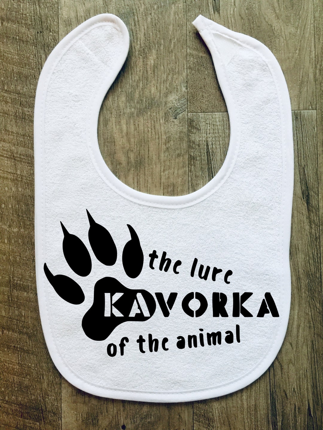 Kavorka the Lure of the Animal Baby Bib Seinfeld Photo - Etsy