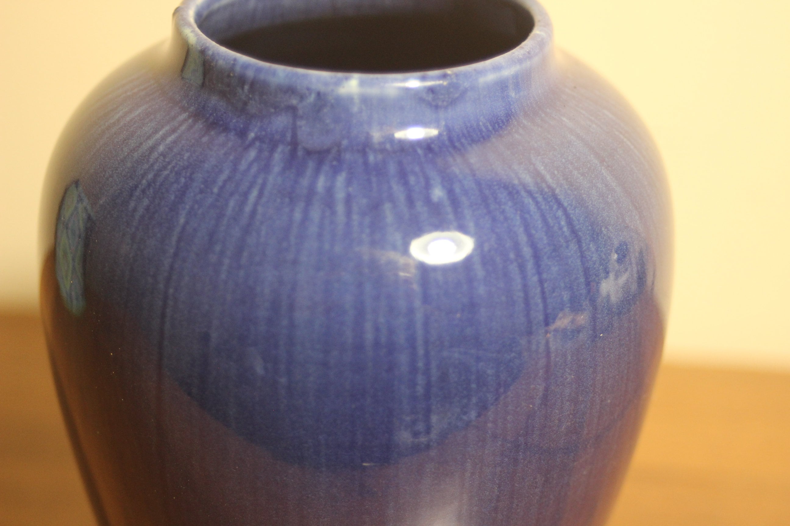 Awaji Pottery Vase Blue / Green ,japanese Pottery - Etsy