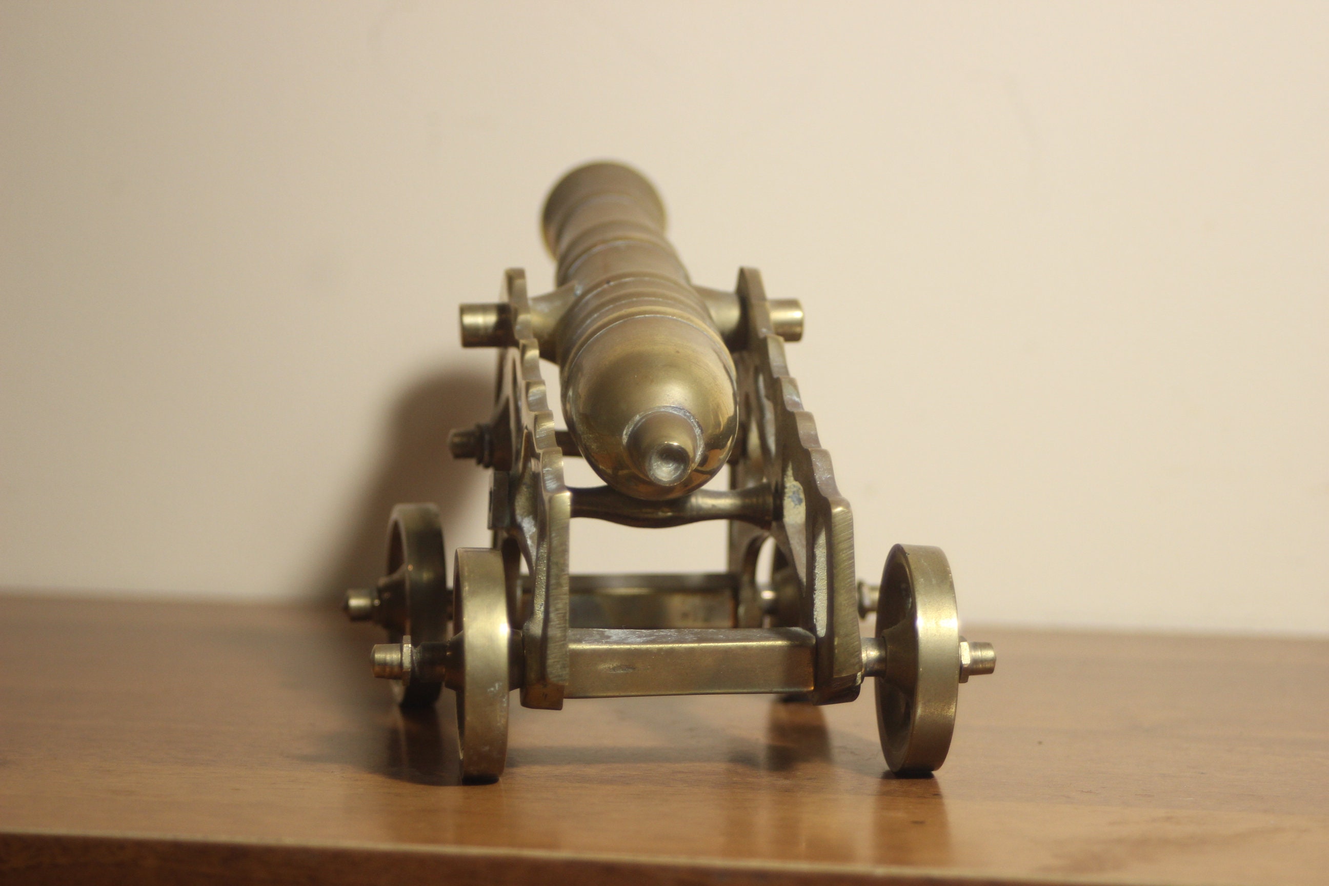 Vintage Brass Model Cannon - Etsy