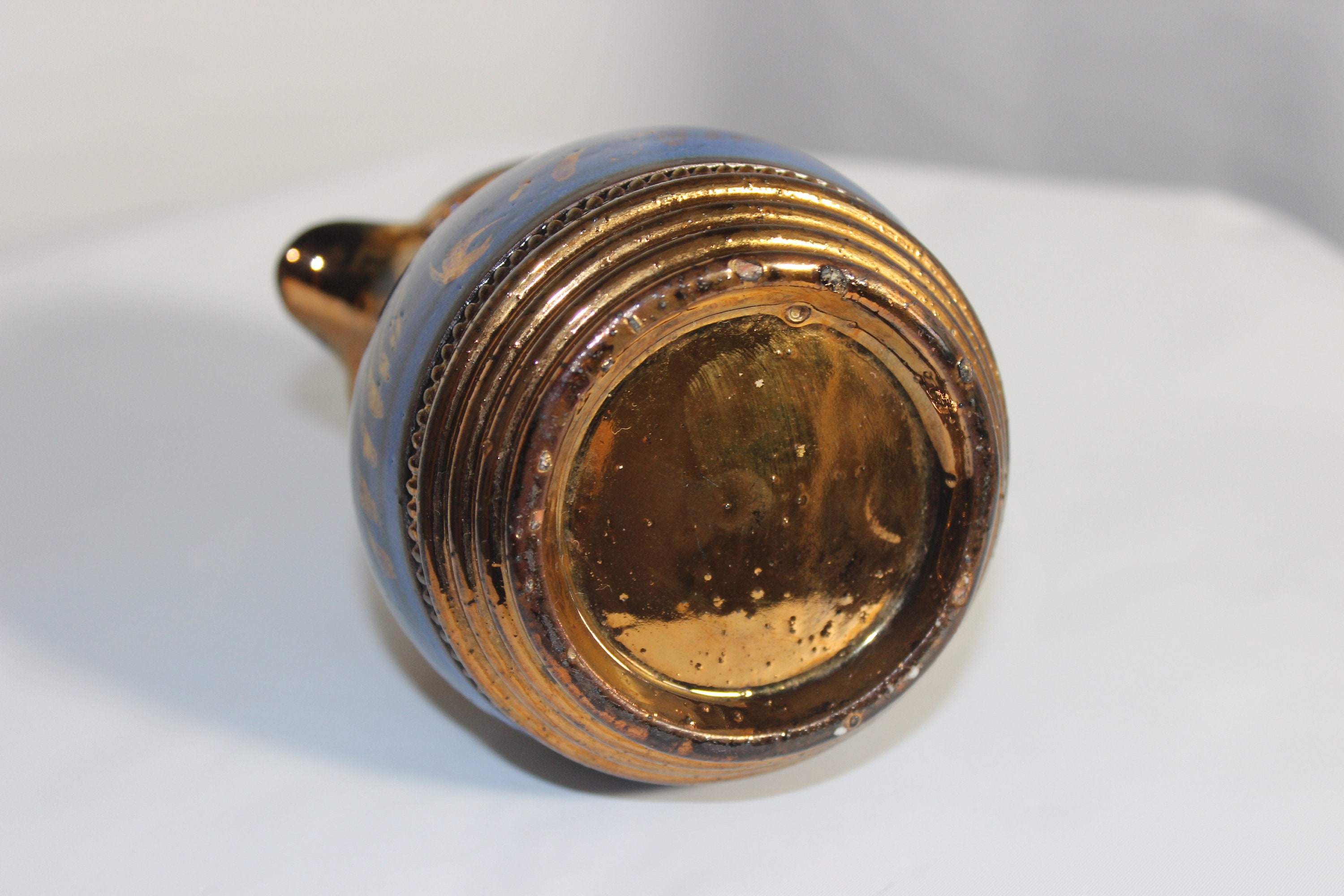 Antique Blue Copper Lustre Jug / Milk Jug - Etsy