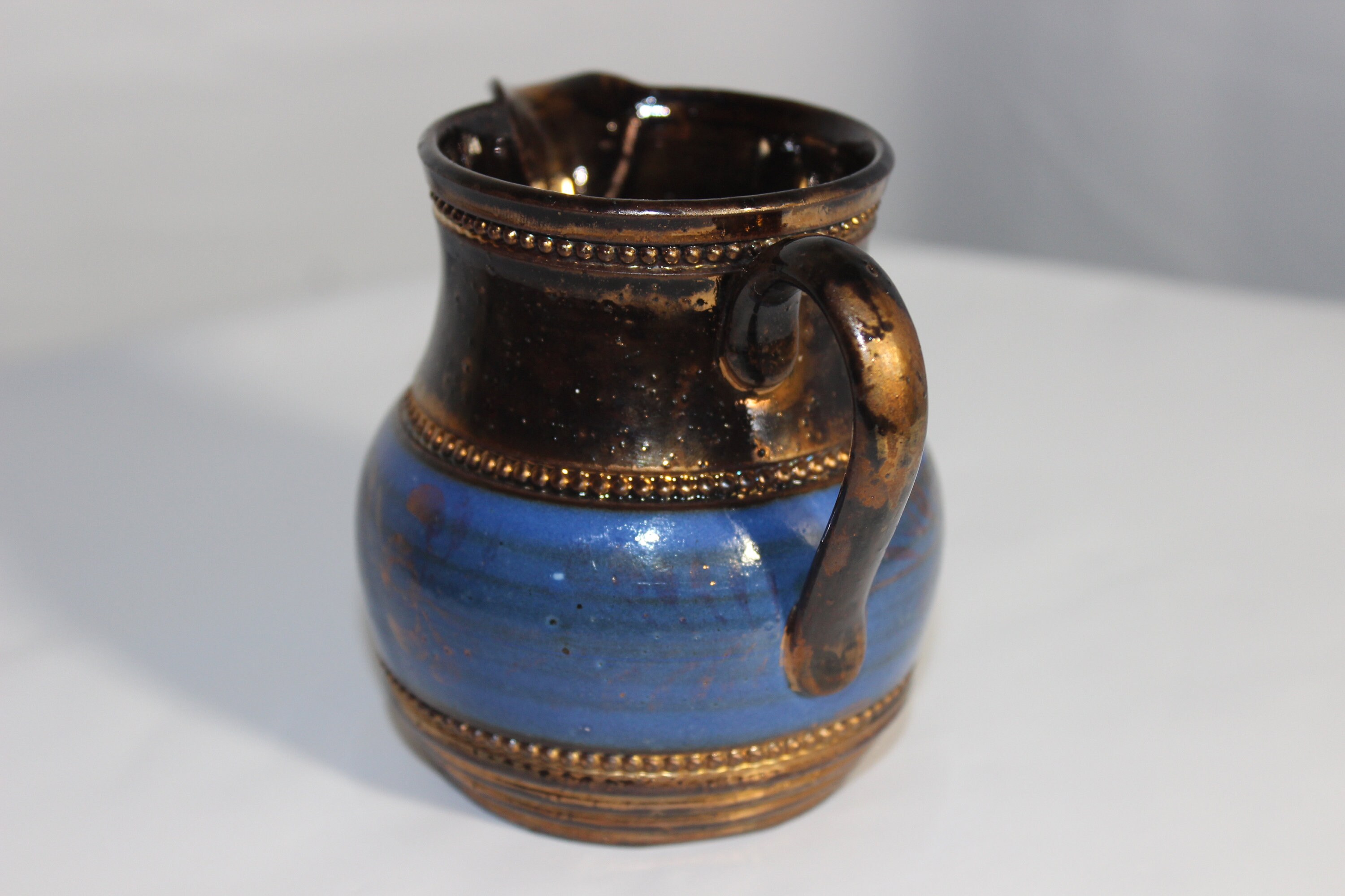 Antique Blue Copper Lustre Jug / Milk Jug - Etsy