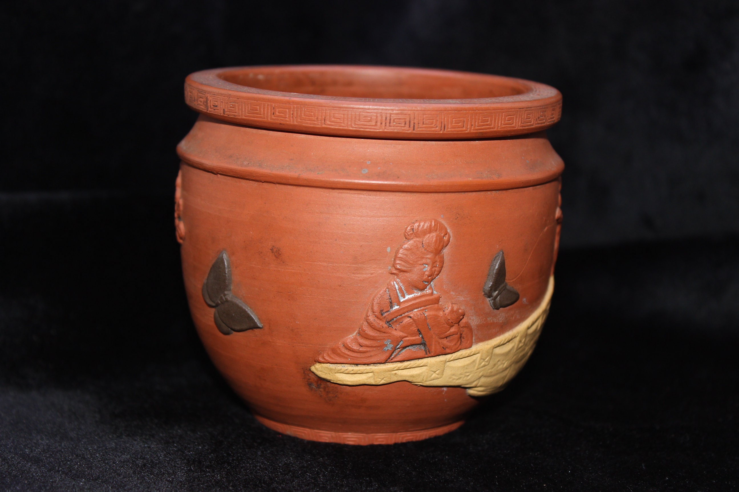 Japanese Tokoname Redware Pottery Jardiniere Vase - Etsy