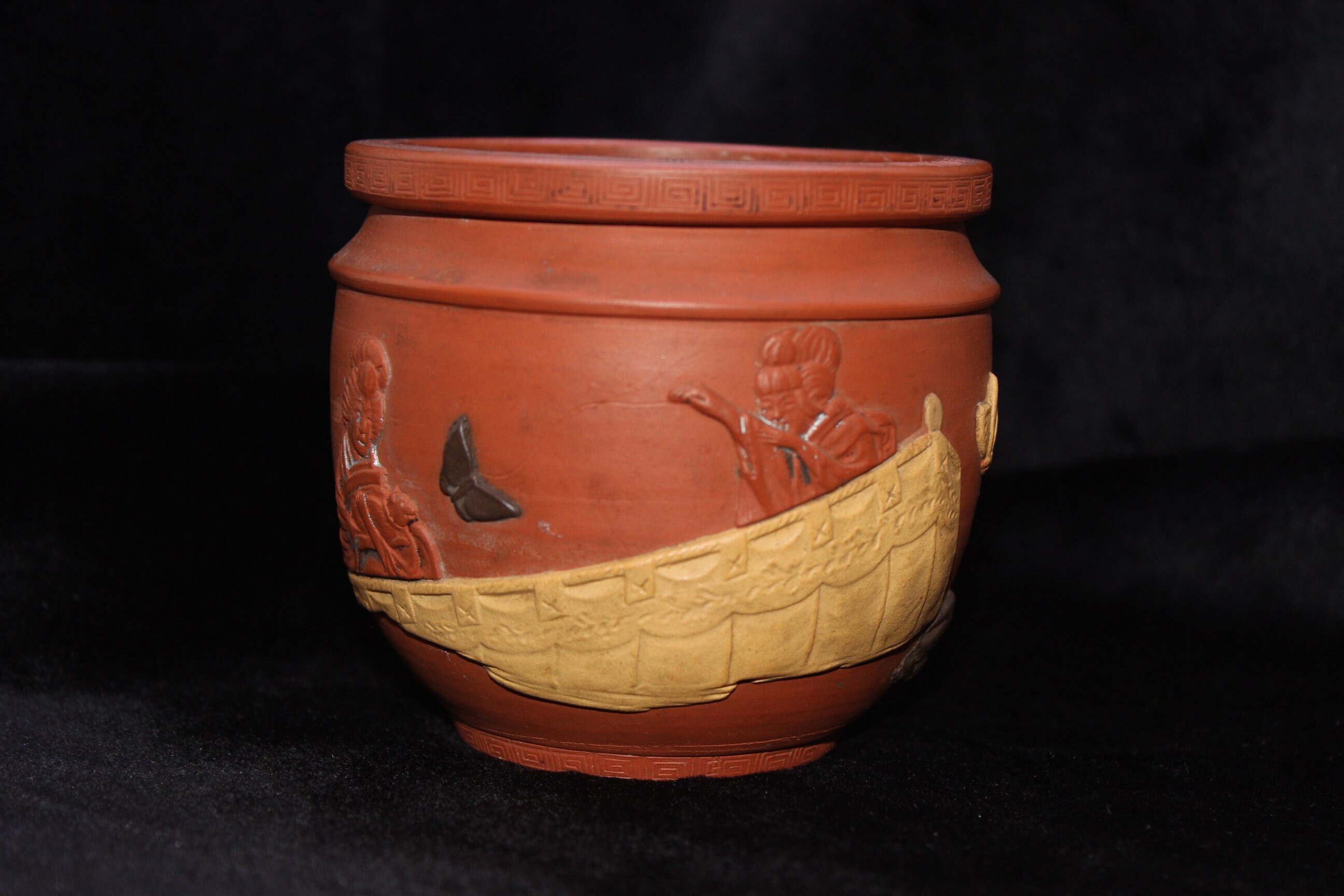 Japanese Tokoname Redware Pottery Jardiniere Vase - Etsy