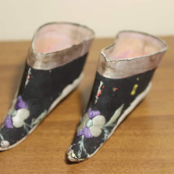 Antique Silk Shoes - Etsy