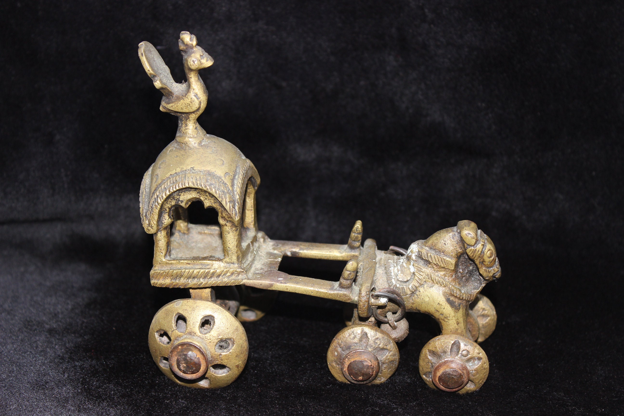 Antique Indian Brass Temple Toy - Etsy
