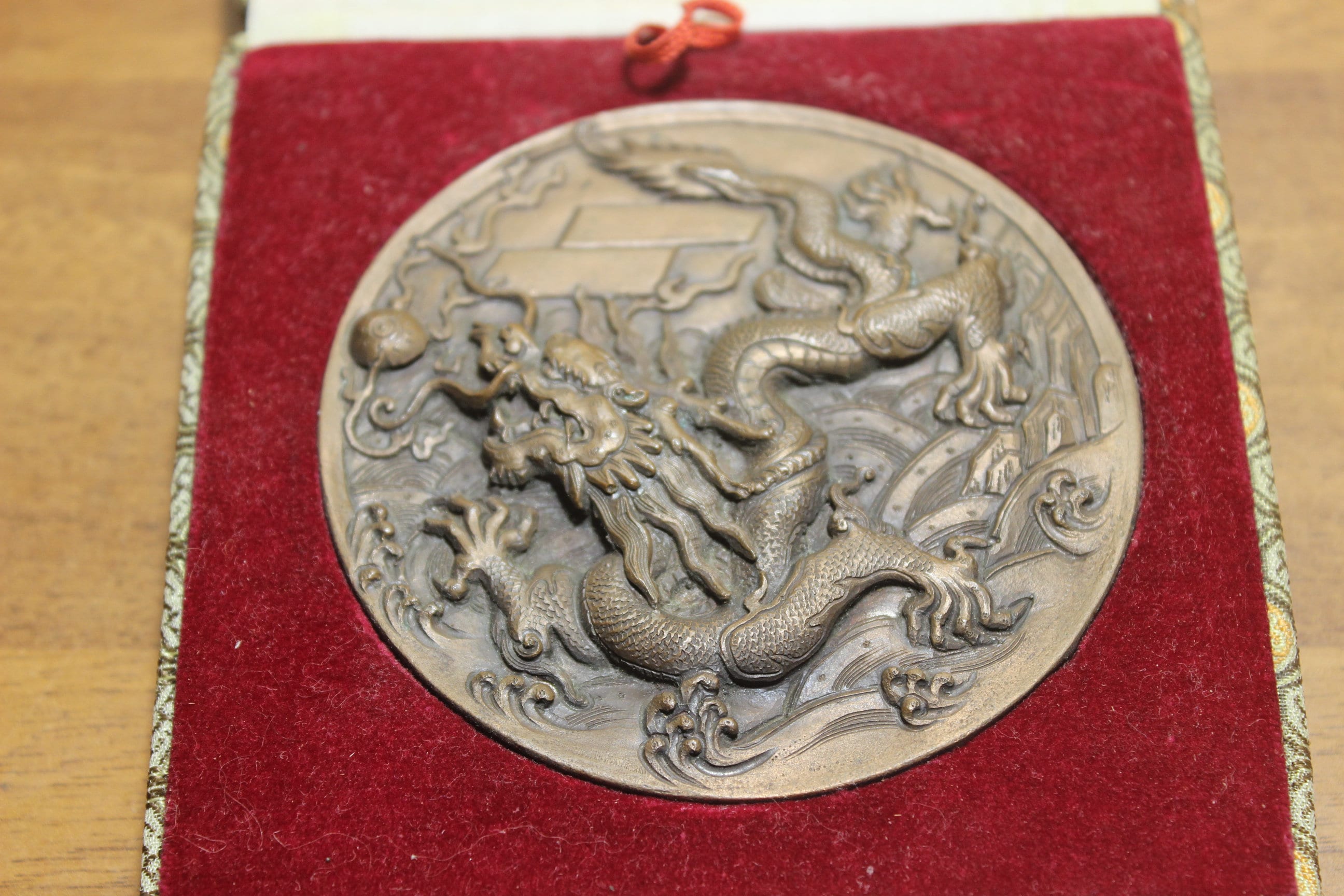 Copper Dragon Medallion ,chinese Dragon Medal - Etsy