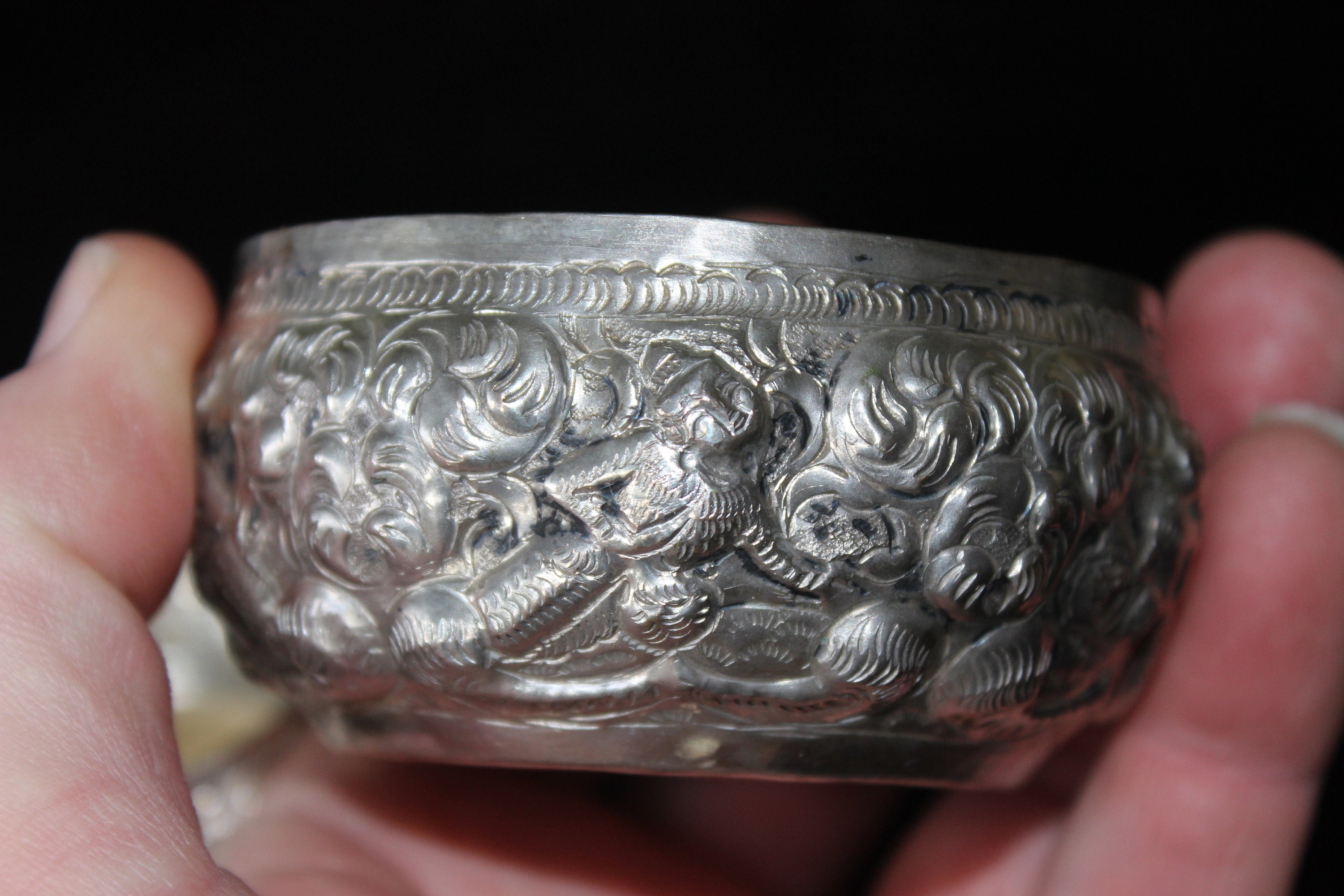 Hindu Indian Silver Plated Rice Bowls / Silver Offering or - Etsy
